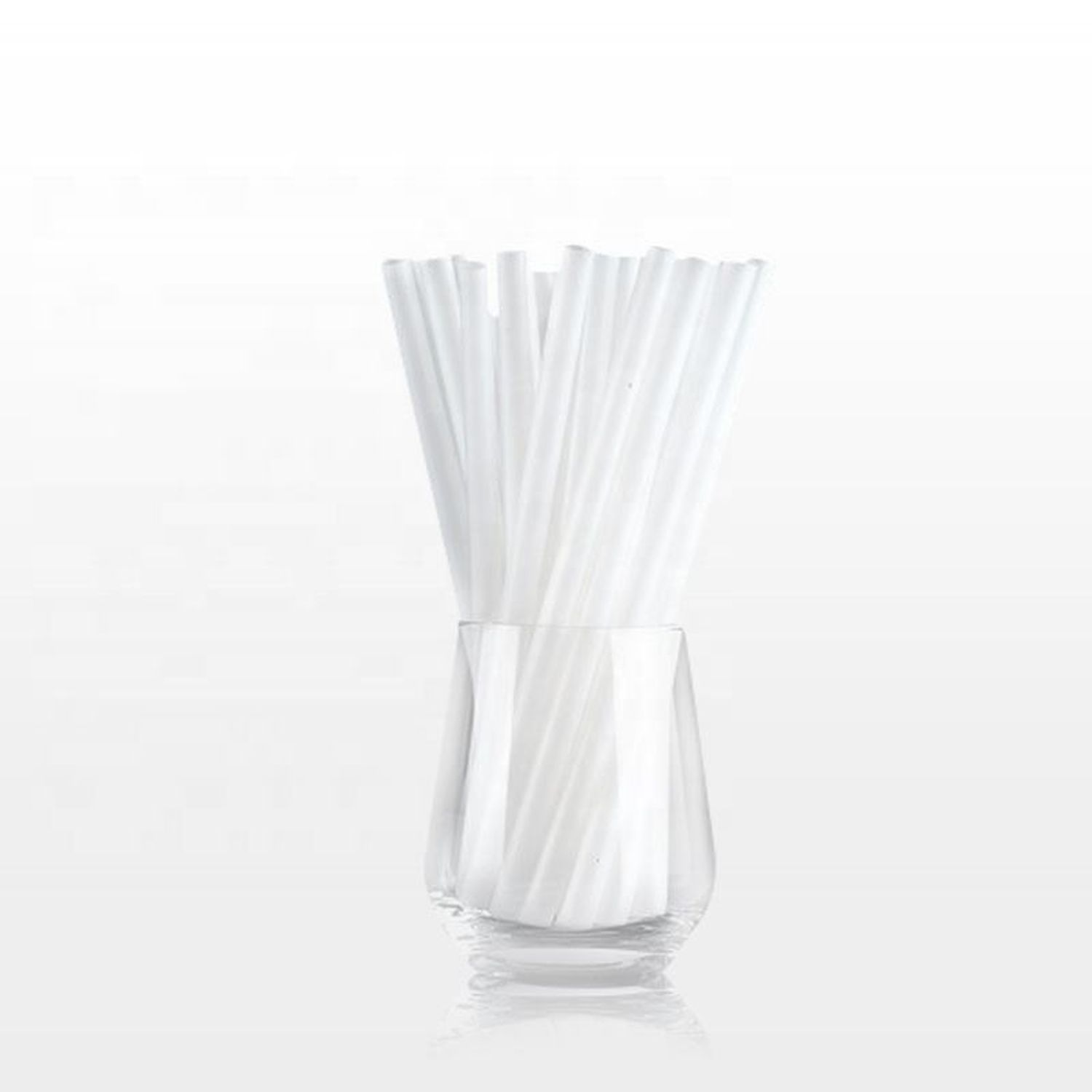 190mm Polylactic Acid Material Bubble Tea Straight Straw Degradable