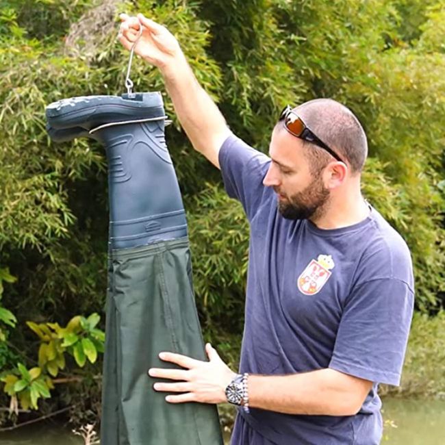8 Fans Boot Hanger Fishing Waders Hangers Wader Holder with Hook for ...