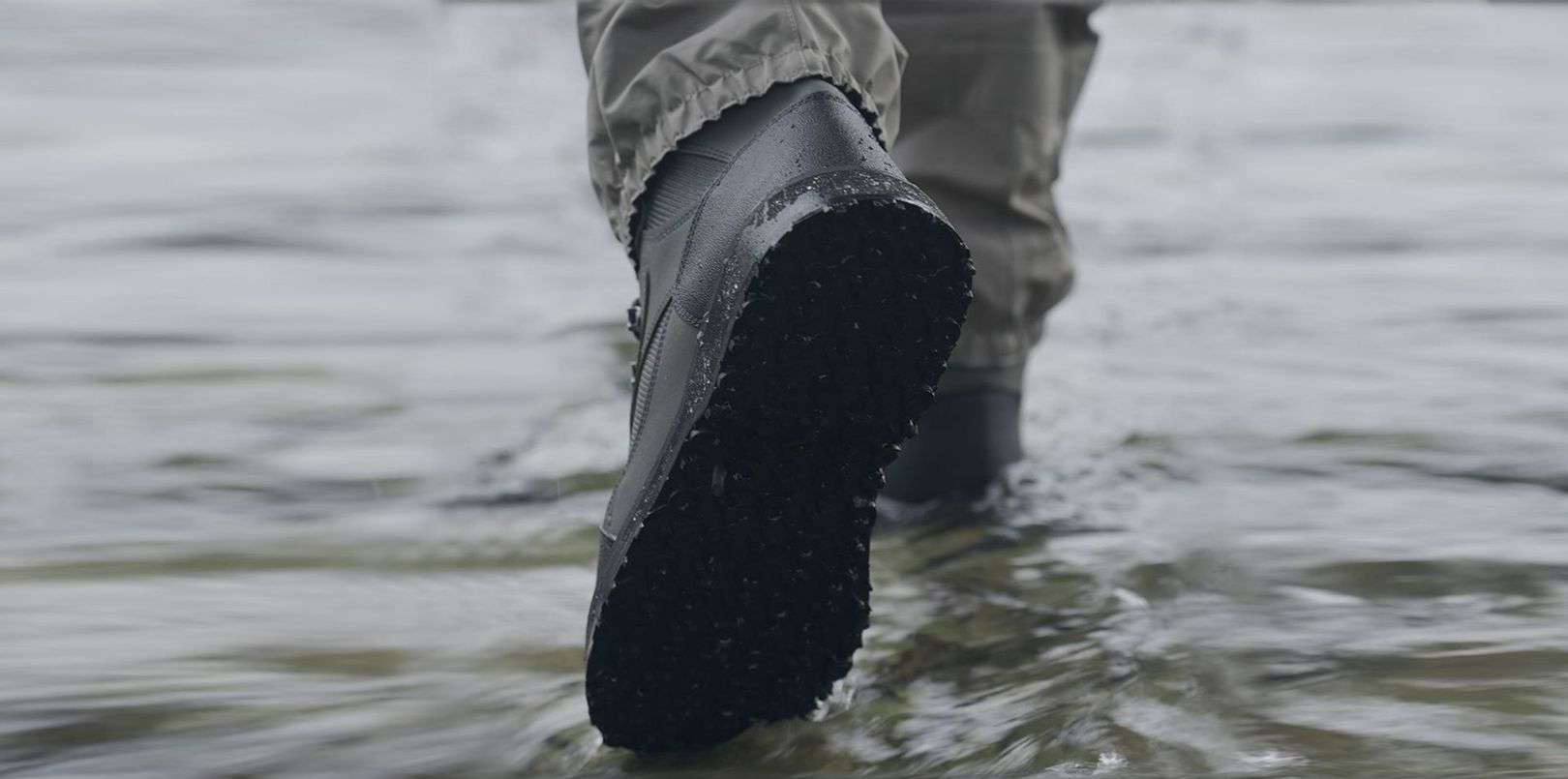 8 Fans Men's Fishing Hunting Wading Boots Anti-Slip Durable Rubber Sole ...