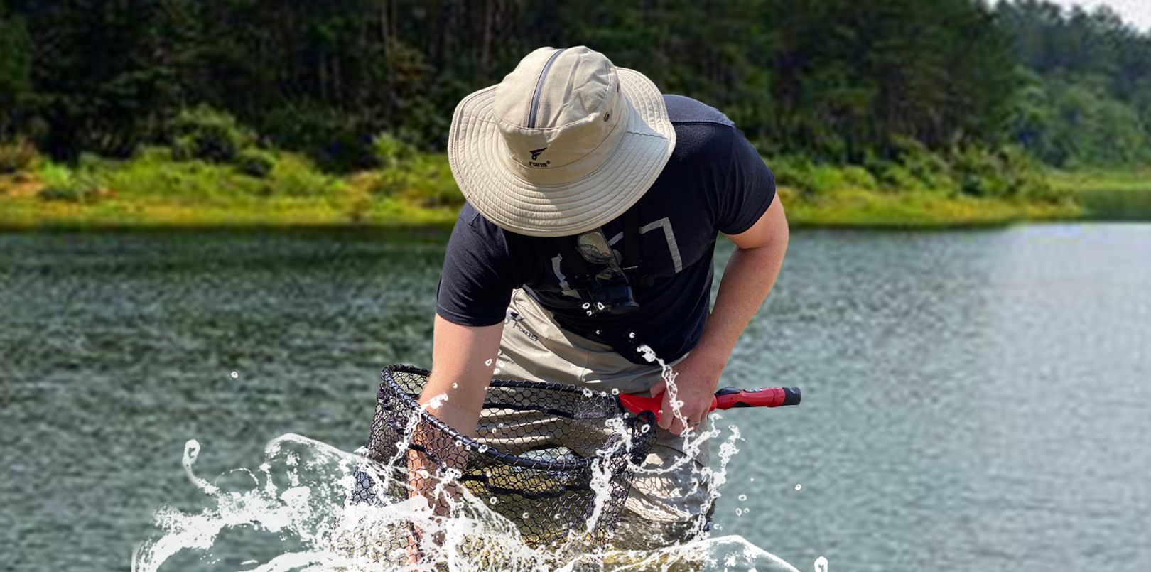 8Fans's Triple-Layer Breathable Neoprene Stocking-Foot Waist Waders for ...