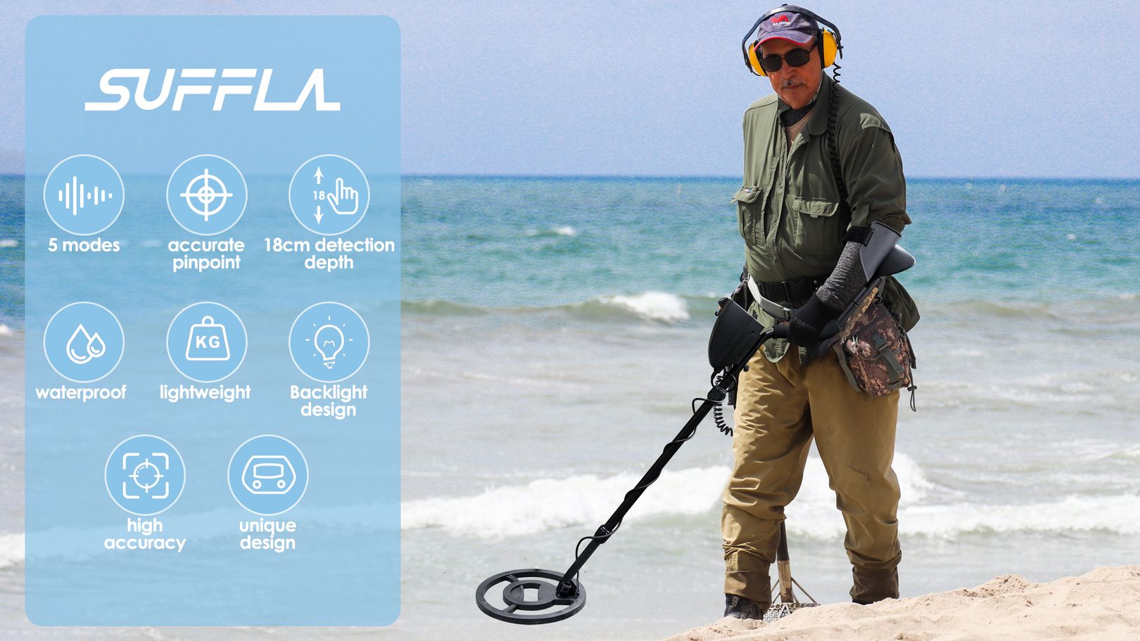 Higher Accuracy Metal Tracker MD 3040 Gold Detector for Treasure Hunting