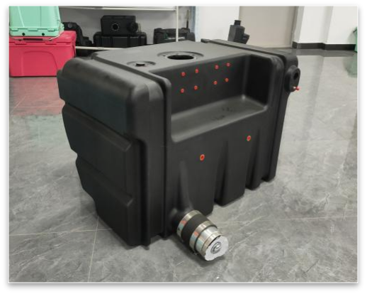 Rotomized fuel tank