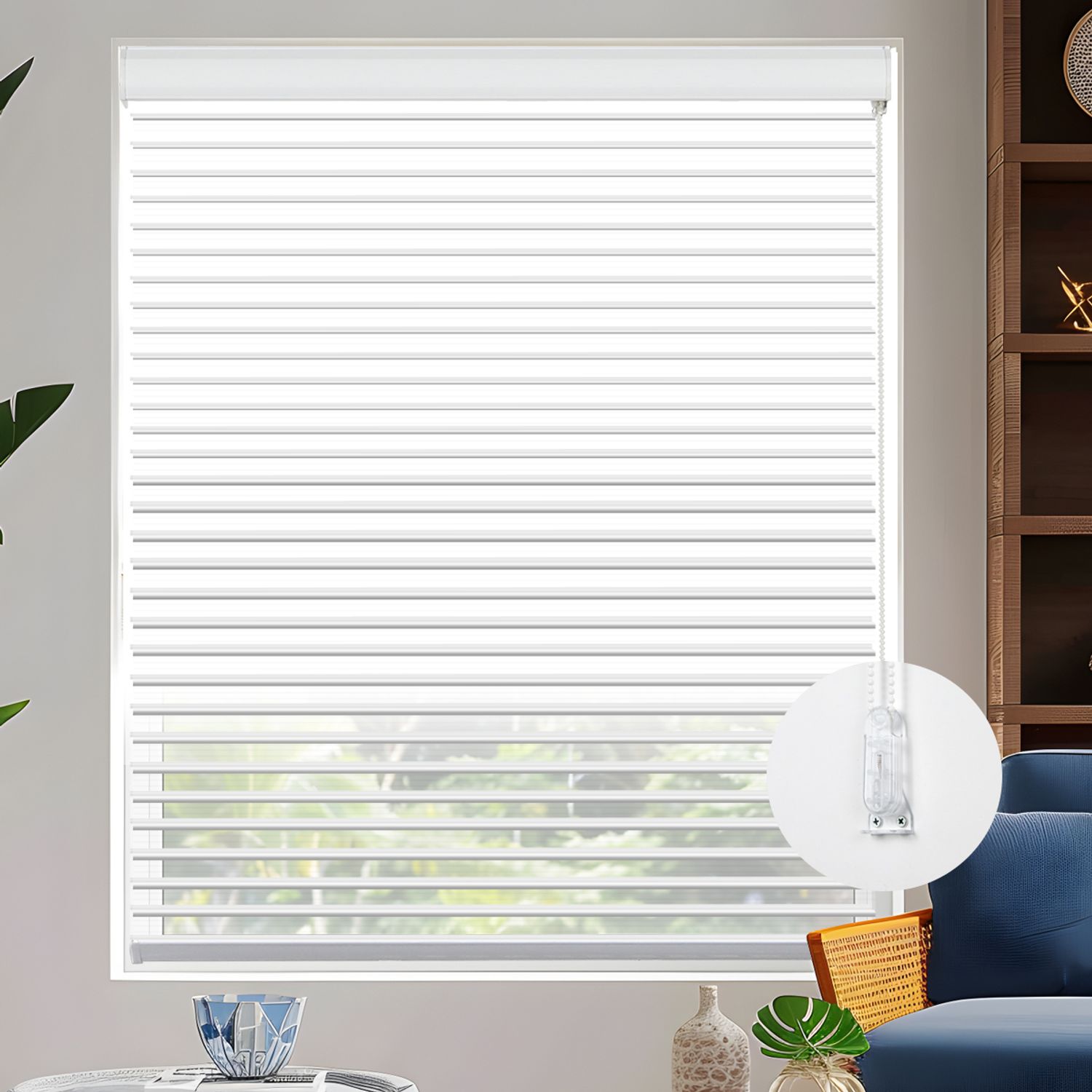 Customized Shangri-La Sheer Shades - Light Control & Waterproof | Persilux